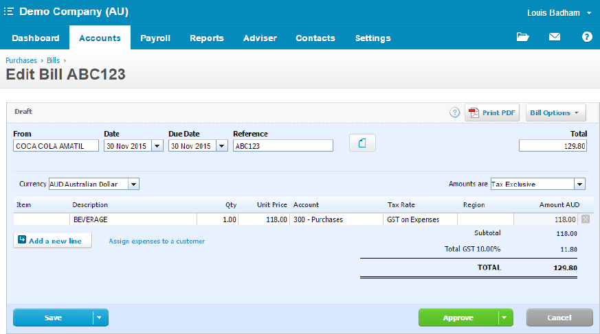 Export Supplier Invoices File-based