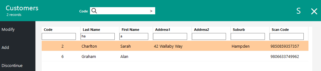 Customer Search