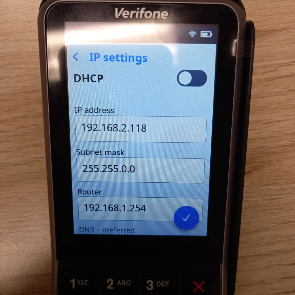 v400m Terminal Configuration