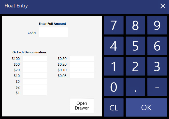 End of Shift Settings