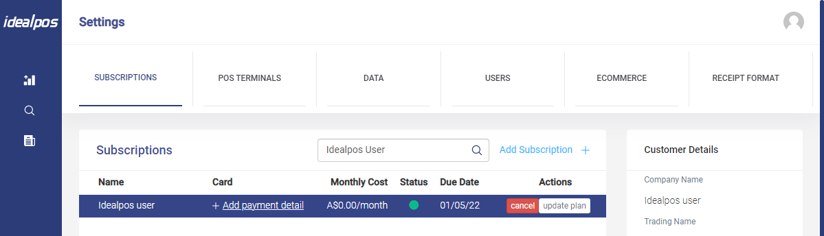 Idealpos Online eCommerce