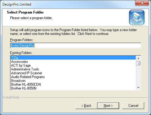 Install Avery Design Pro 4.0