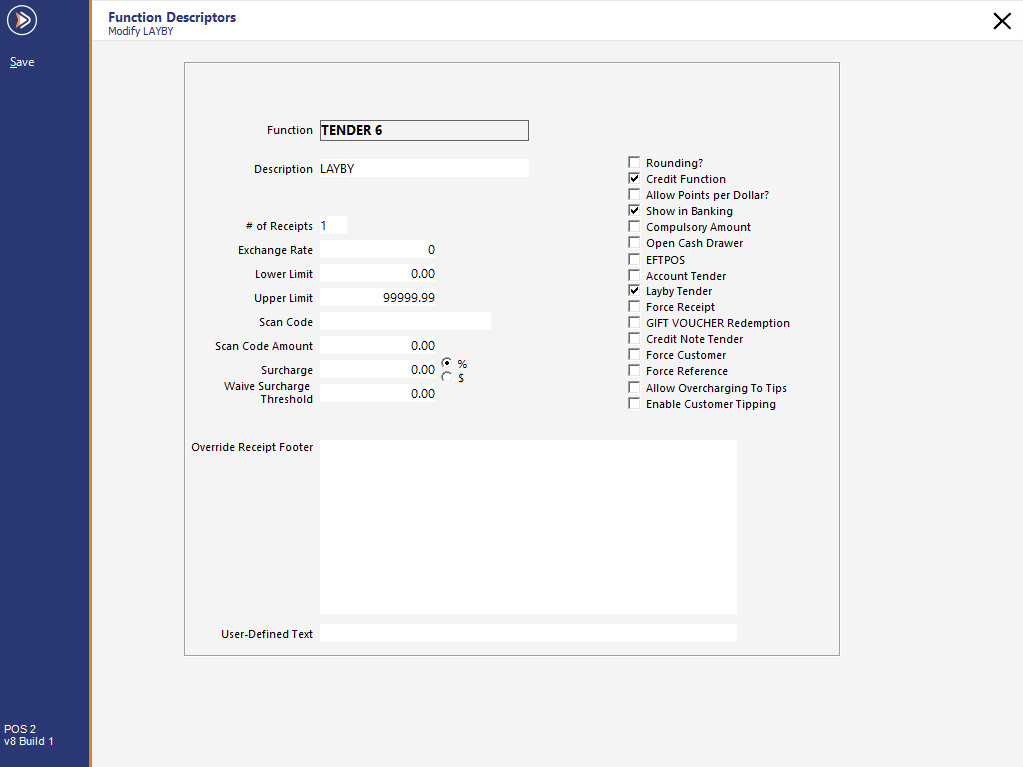 Layby Settings/Layaway Settings