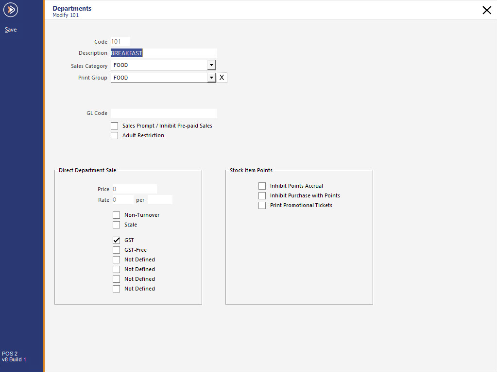 Sales Categories with MYOB Accounting Interface