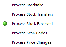 Process Stock Received