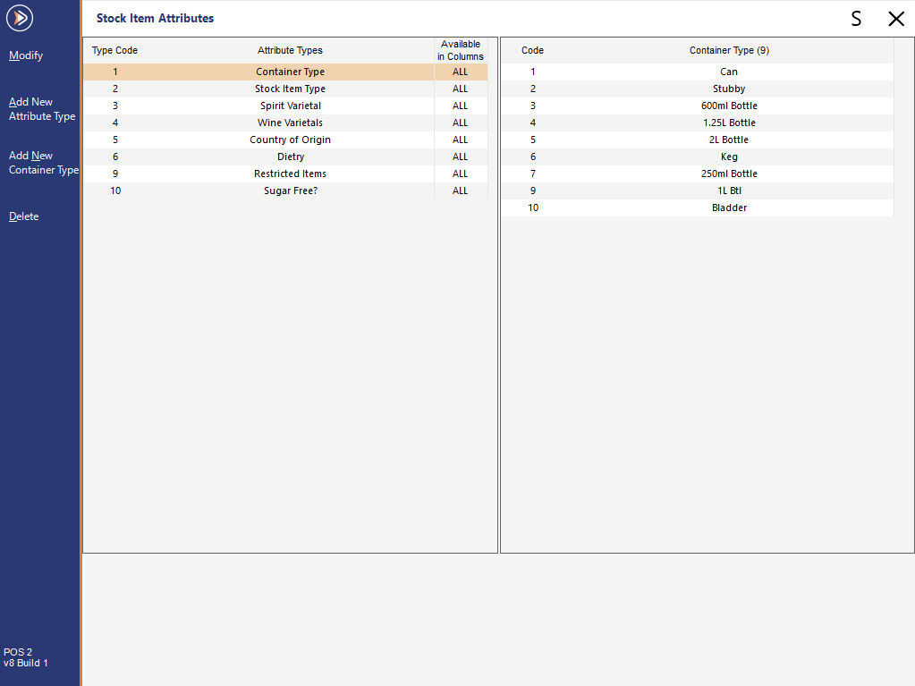 Dynamic POS Menus by Attributes