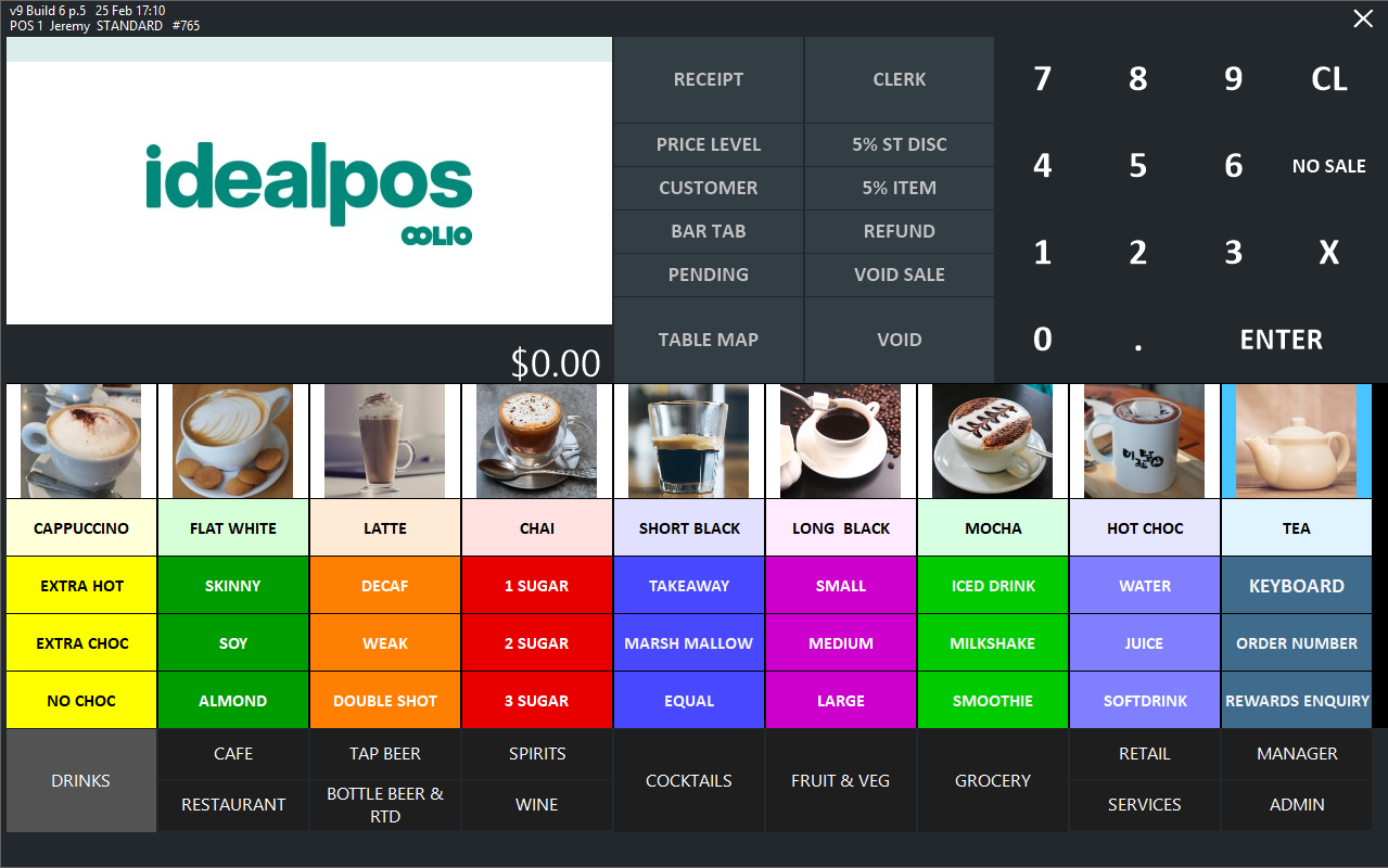 POS Screen Resolution and Colour Theme