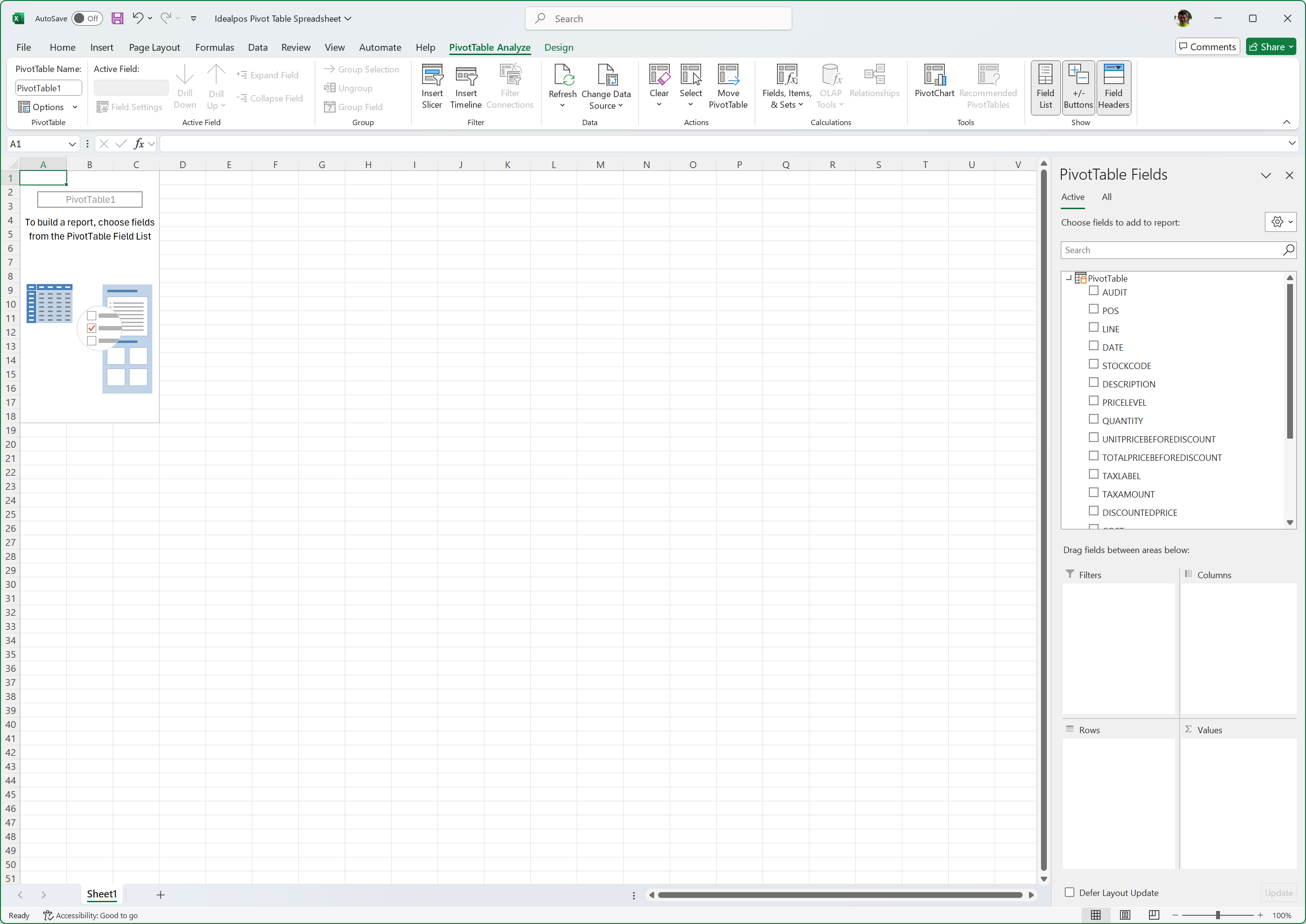 Export Sales Format - Pivot Table
