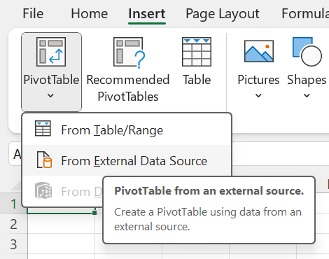 Export Sales Format - Pivot Table