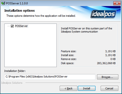 POSServer Installation