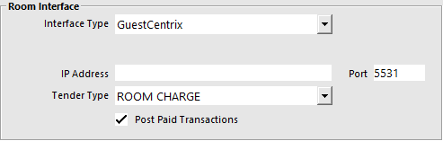 Settings for GuestCentrix