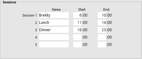 Settings for GuestCentrix