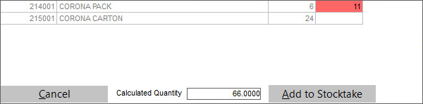 Enter Stocktake