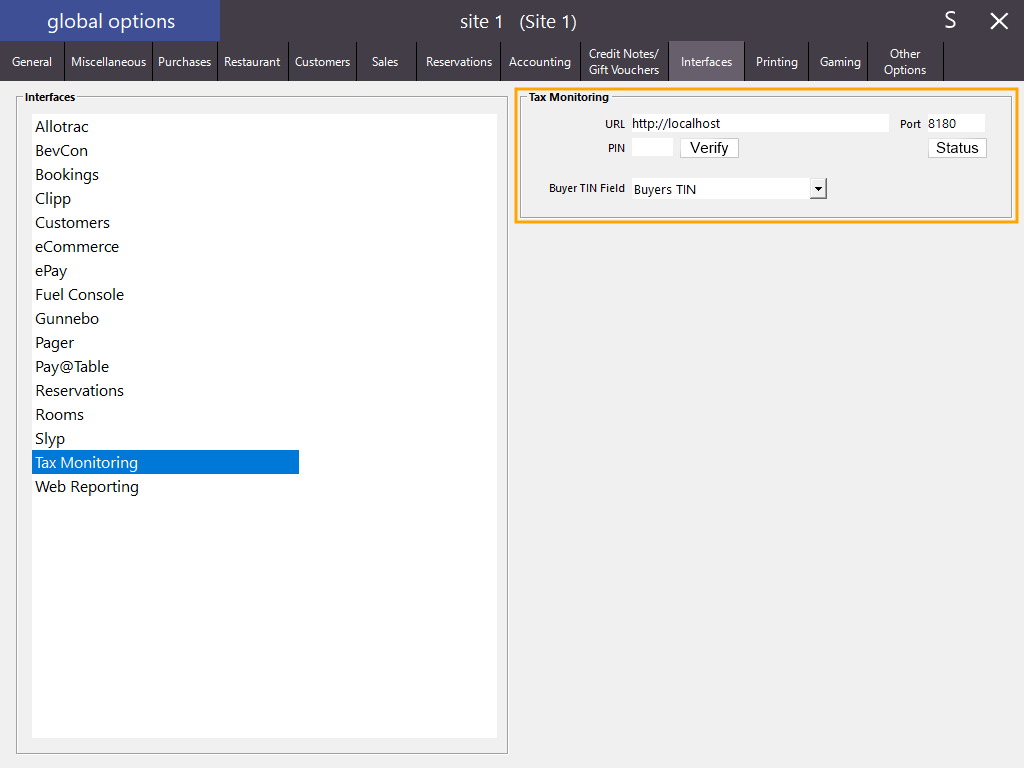 DTI Tax Monitoring System