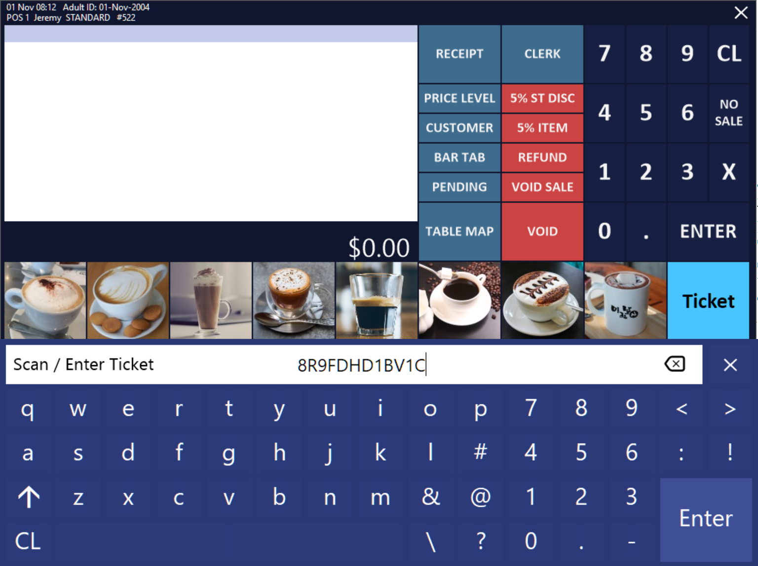 Redeeming a TicketSocket Ticket in Idealpos