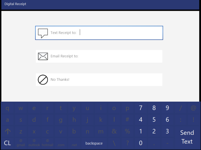 Sending Digital Receipts using Slyp