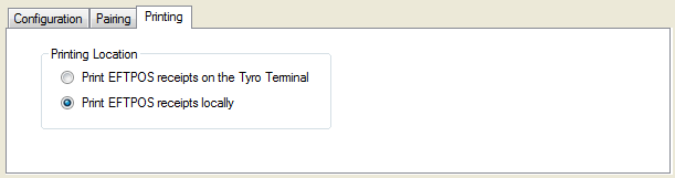 Configure Tyro