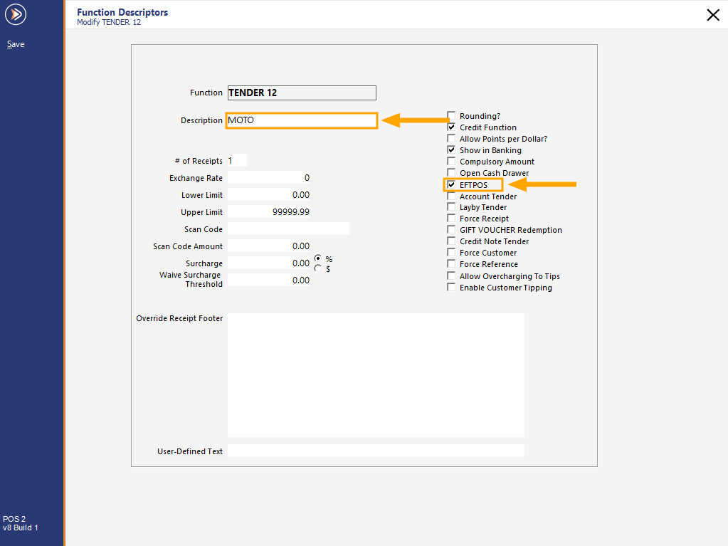 Enable MOTO Transactions