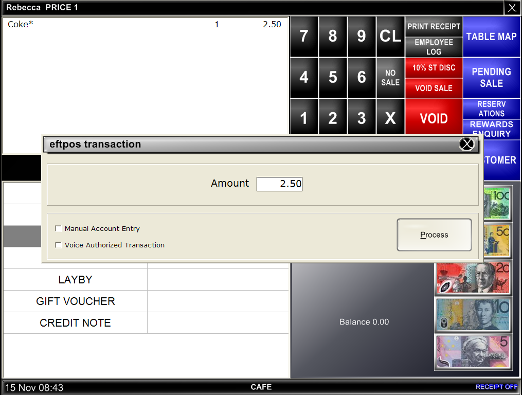 Tendering a Sale on Chase Paymentech