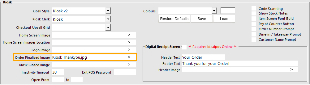 Configuring Kiosk v2
