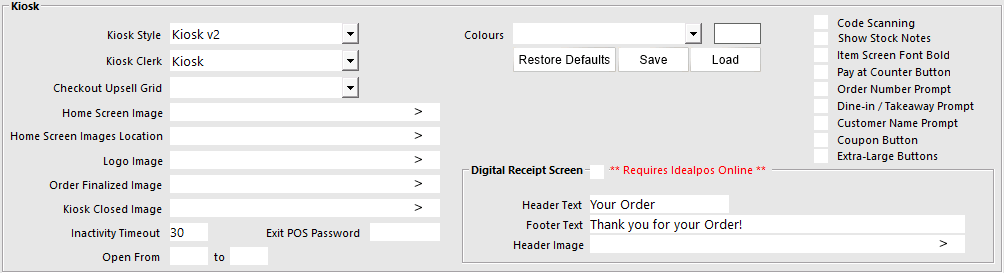 Configuring Kiosk v2